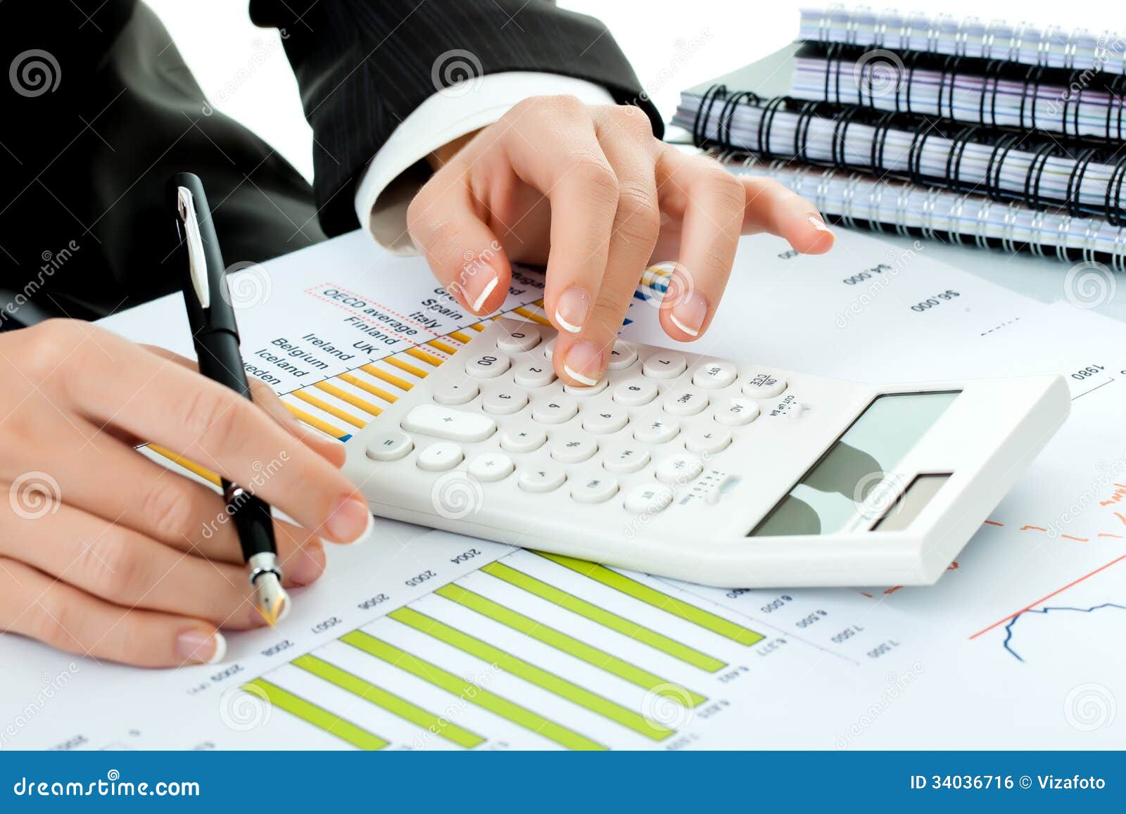 Contabilidad empresarial foto de archivo. Imagen de carta - 34036716