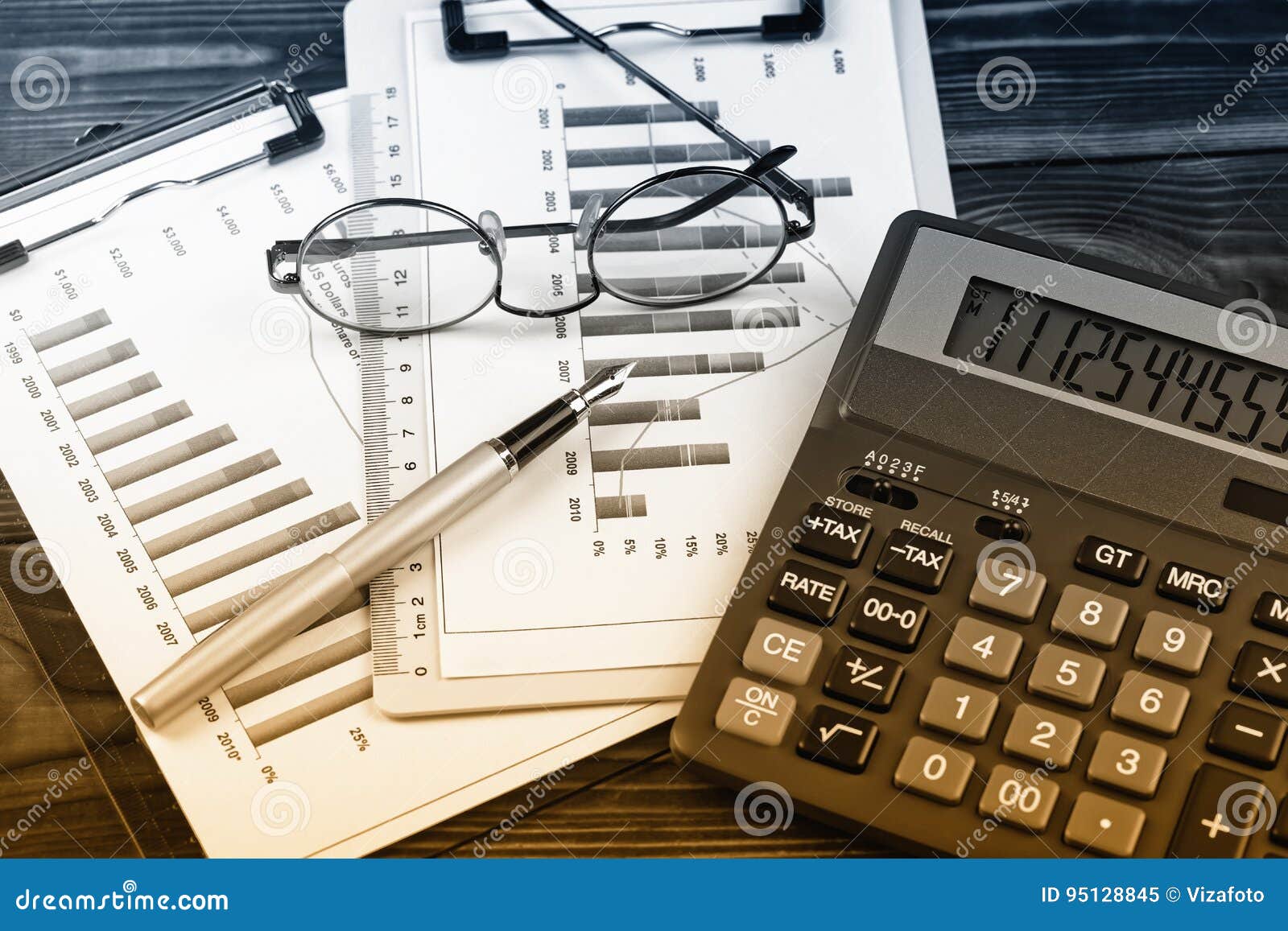 Contabilidad empresarial imagen de archivo. Imagen de figuras - 95128845