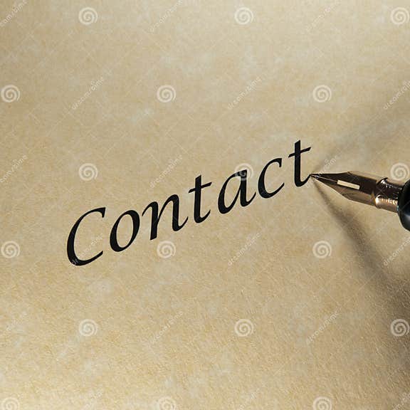 Contact stock photo. Image of closeup, macro, business - 15312294