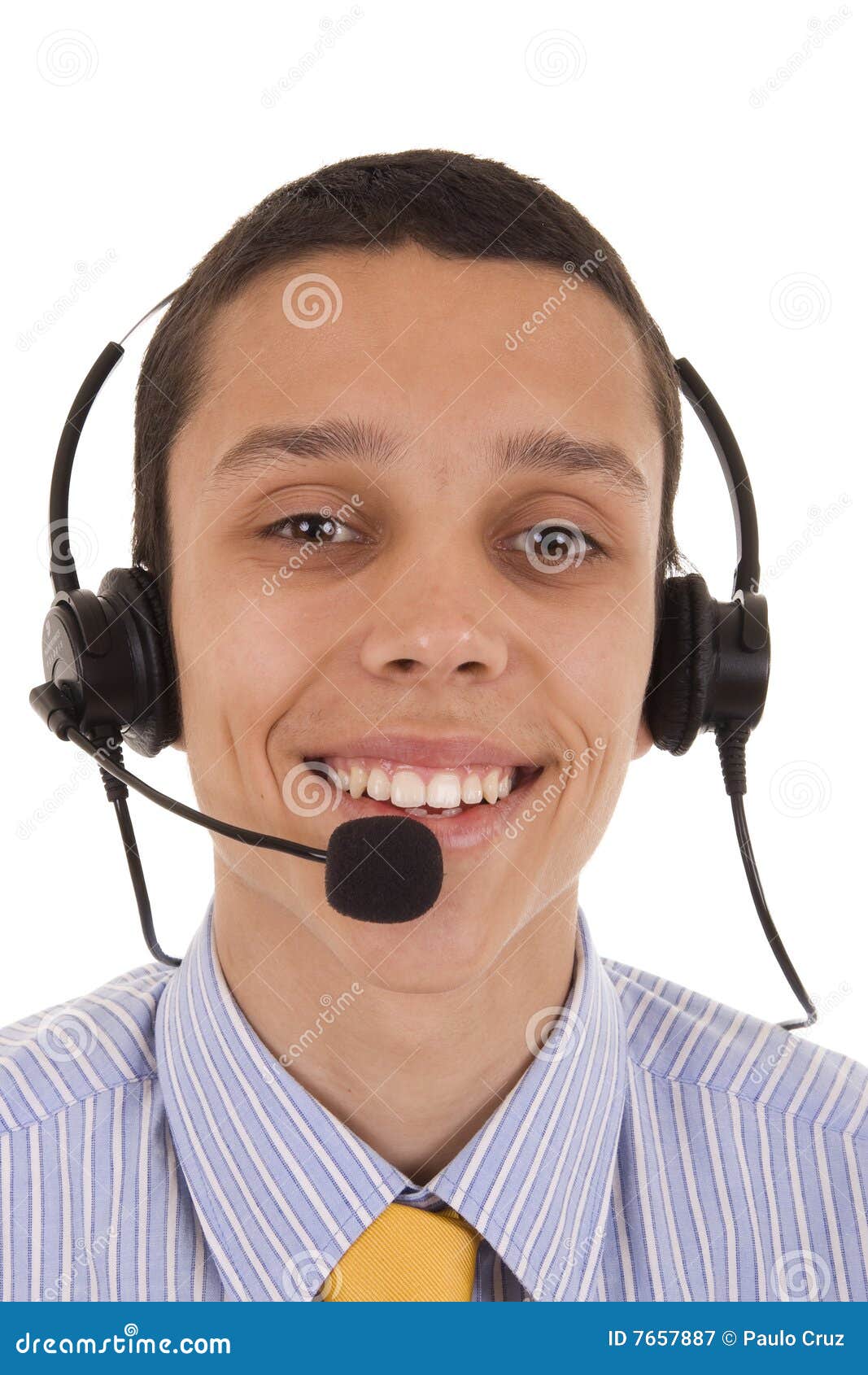 Contact stock image. Image of headphone, businessman, call - 7657887
