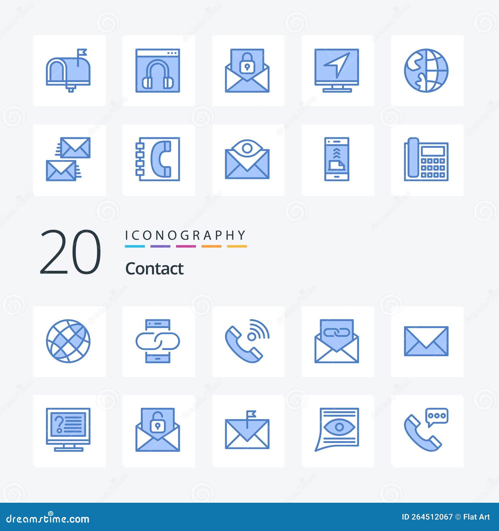 20 Contact Blue Color Icon Pack Like Message Computer Help ...