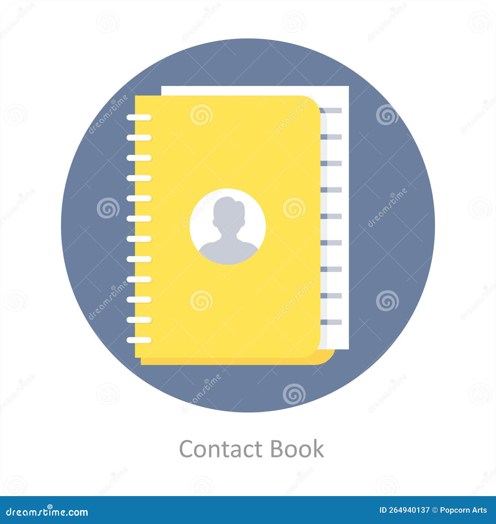 Contact Book stock vector. Illustration of contact, technology - 264940137