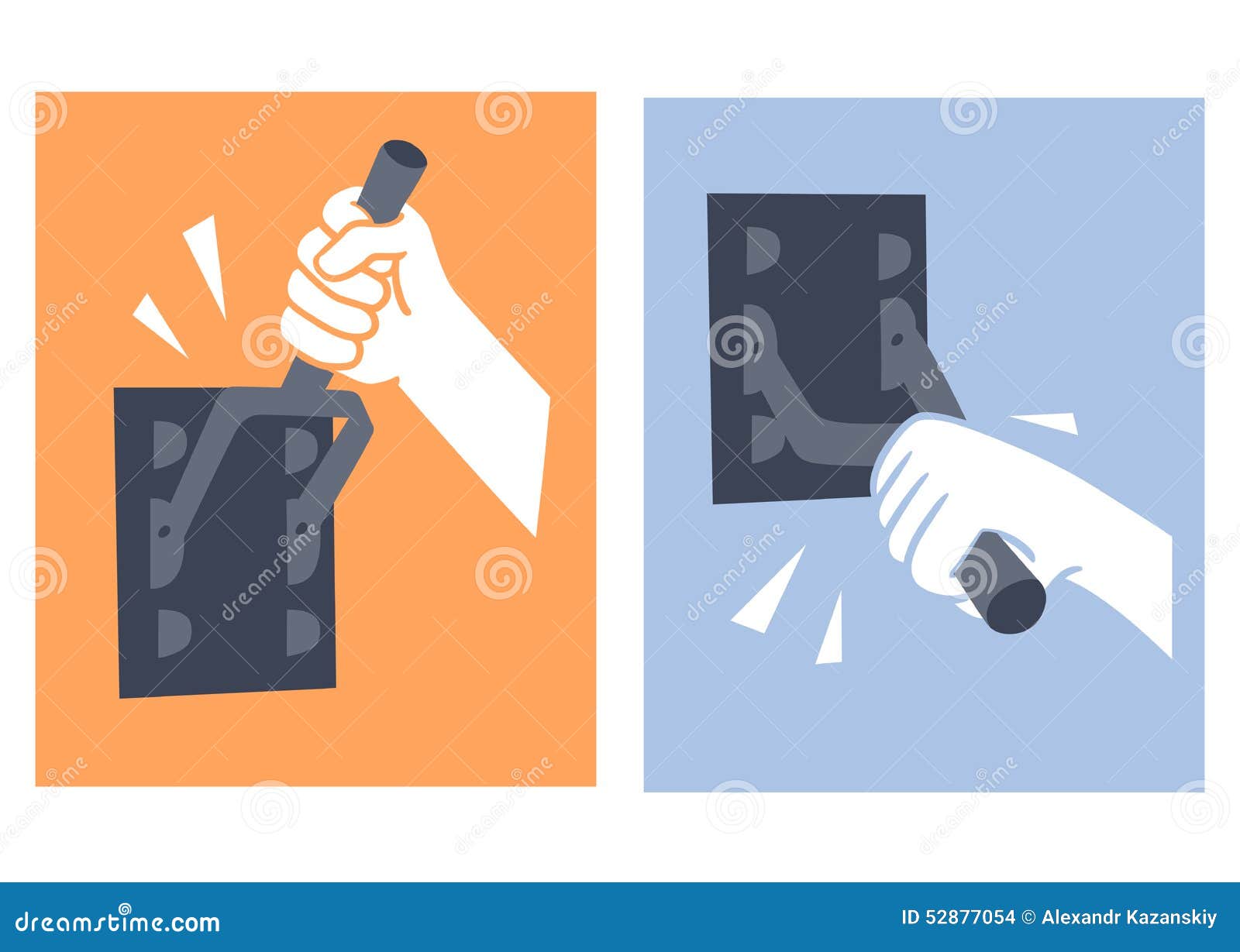 Breaker Cartoon Vector | CartoonDealer.com #3674555