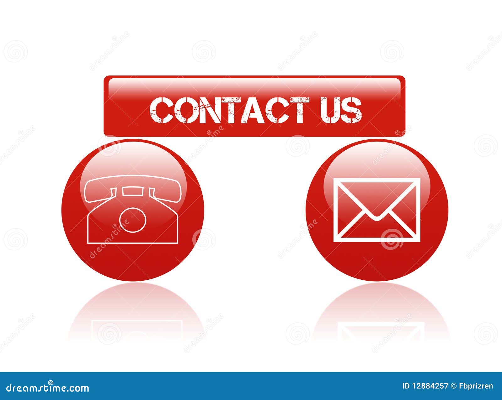 Contact buttons stock illustration. Illustration of details - 12884257