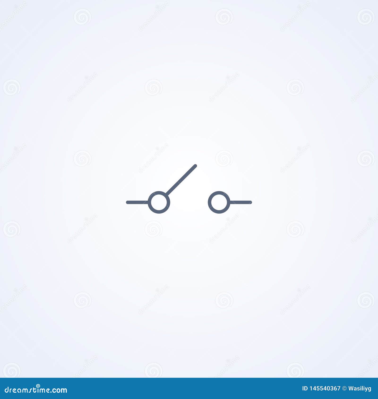 Contact Closure, Vector Best Gray Line Symbol Stock Vector ...