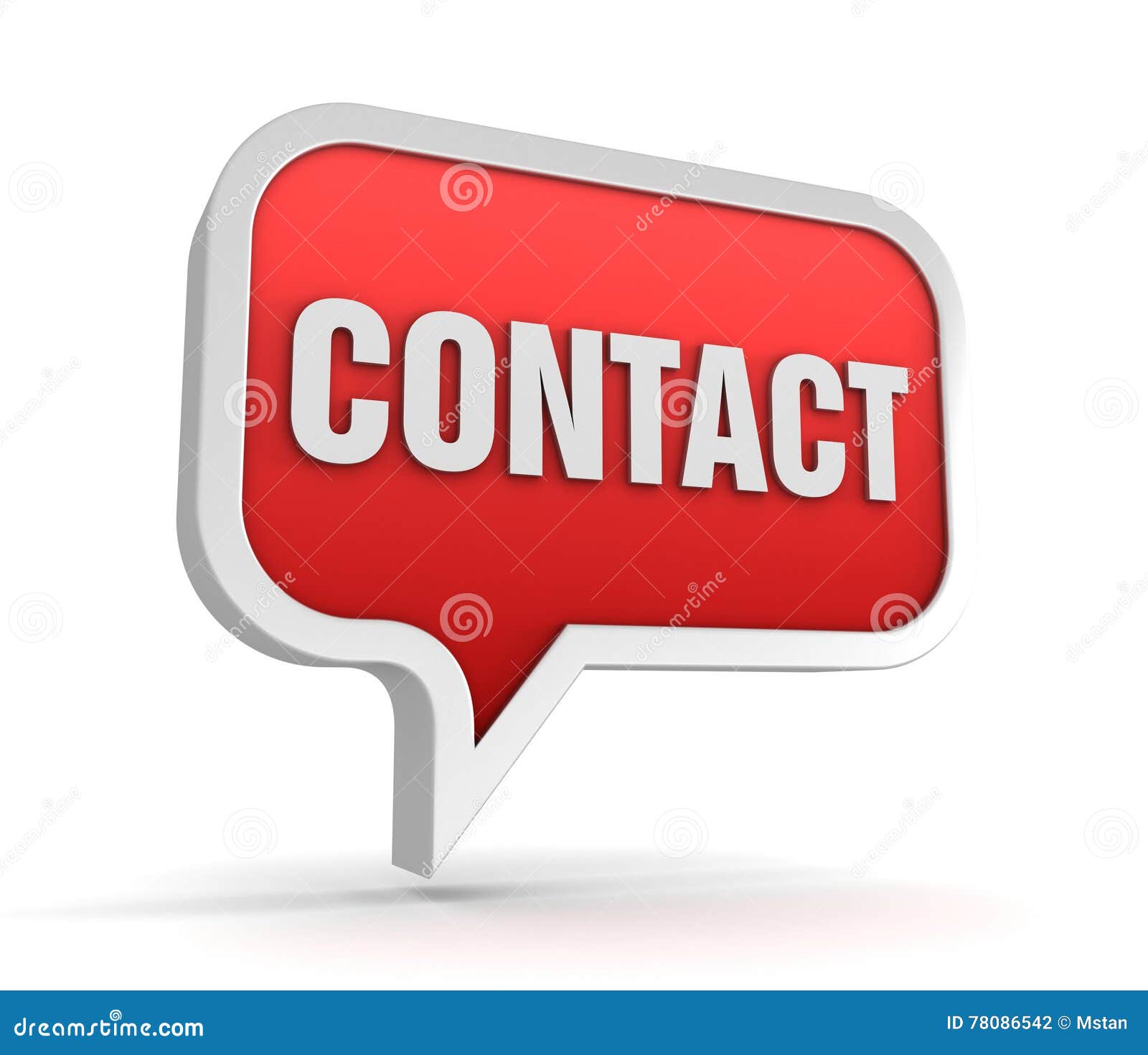 Contact Concept 3d Illustration Stock Illustration - Illustration of ...