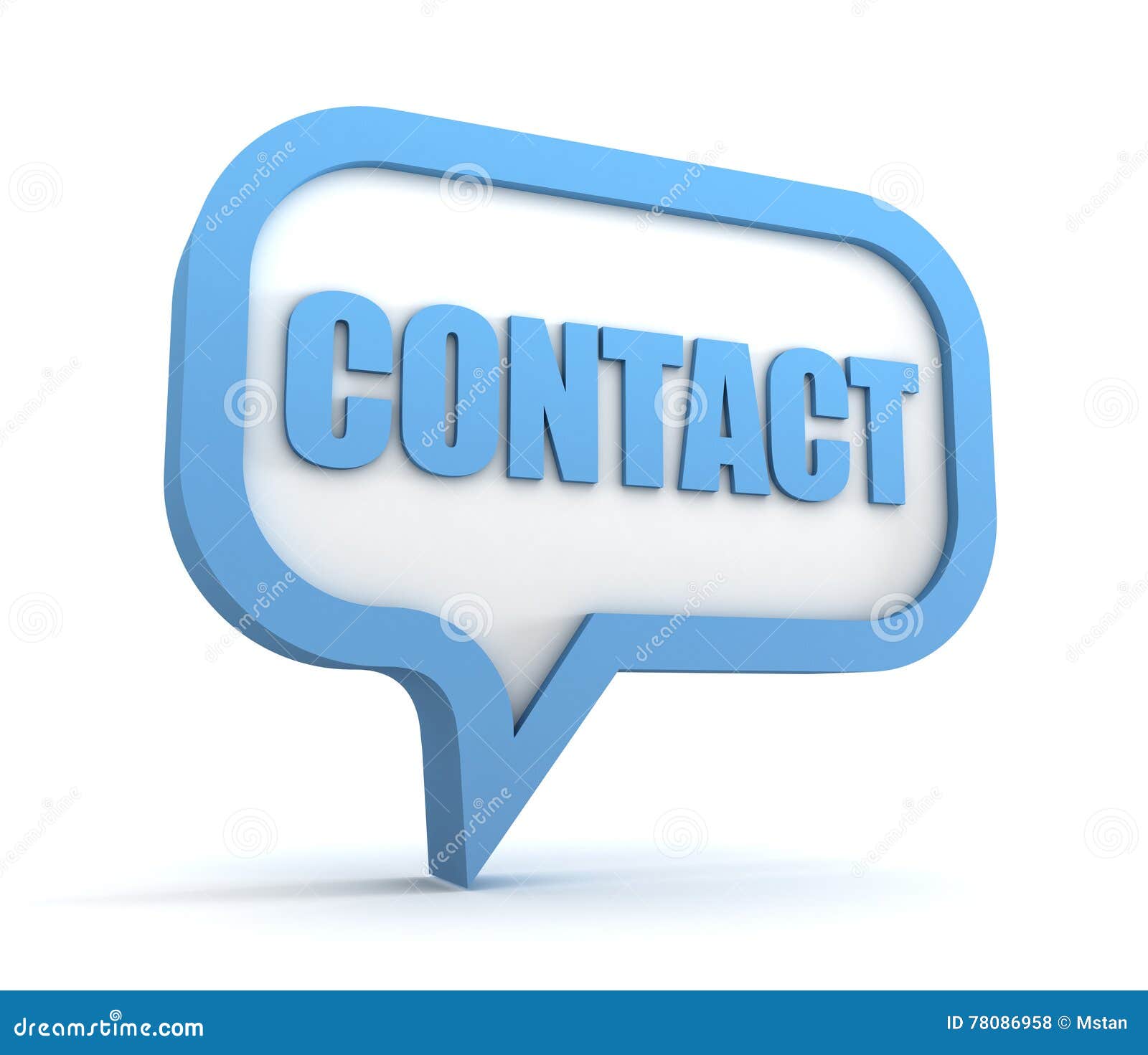 Contact Concept 3d Illustration Stock Illustration - Illustration of ...