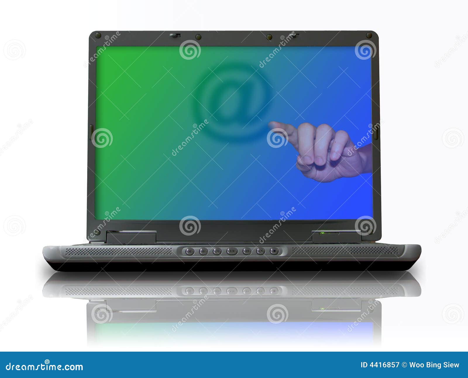 Contact d'email illustration stock. Illustration du portable - 4416857