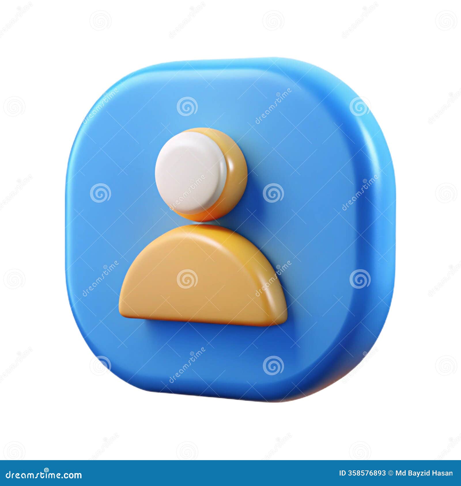 Contact 3D Icon stock illustration. Illustration of abstract - 358576893