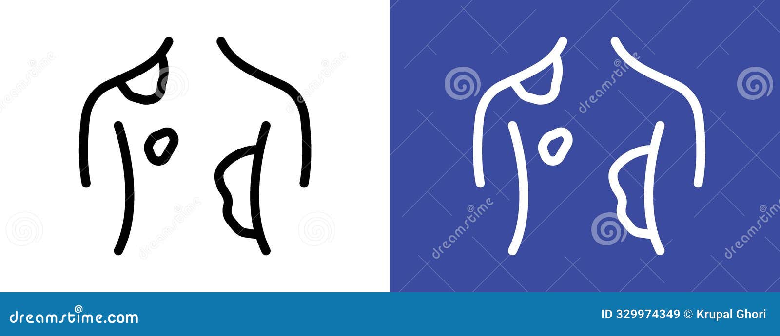 Contact Dermatitis Icon Logo Sign Set Vector Outline Stock Illustration