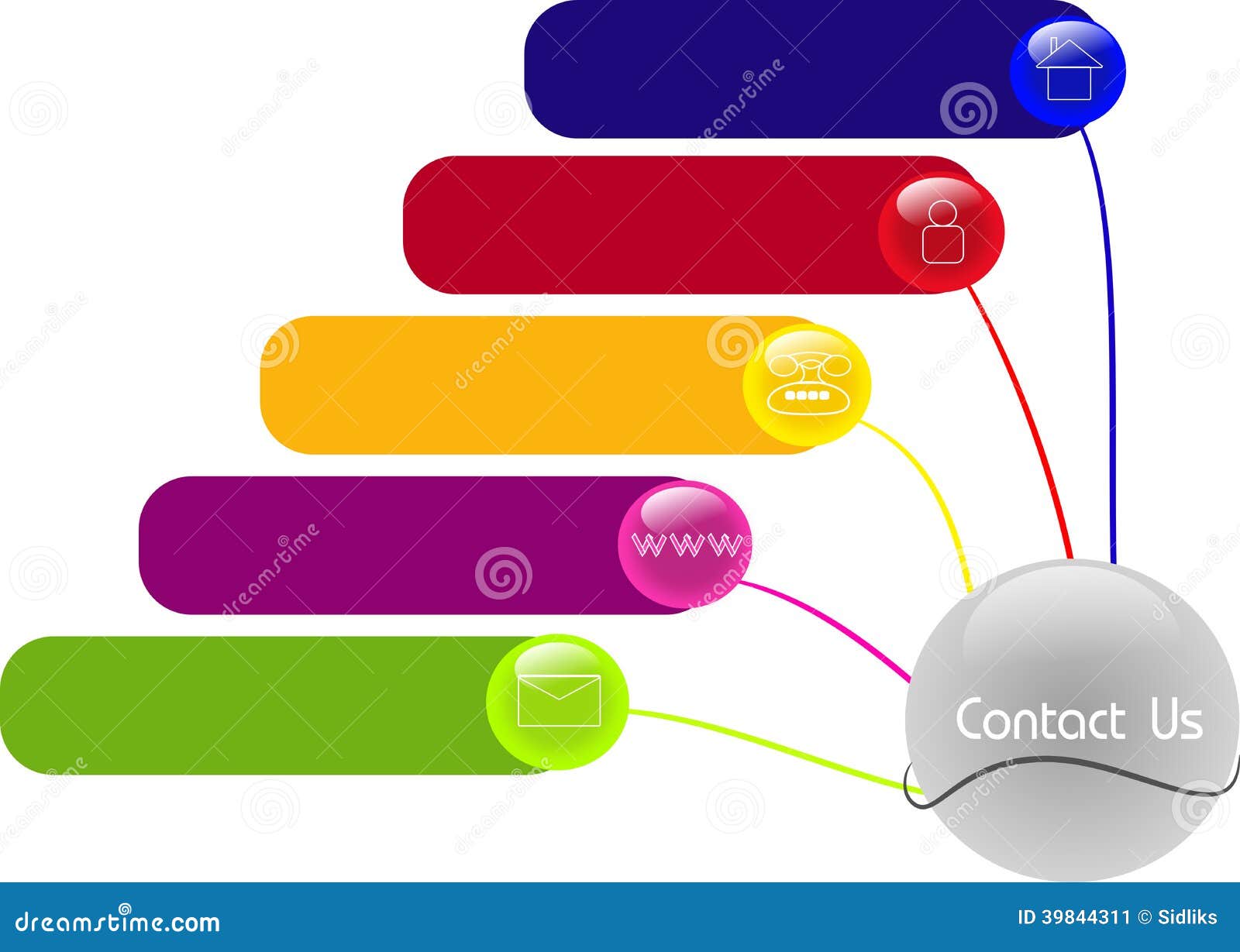 Contact diagram stock illustration. Illustration of diagram - 39844311