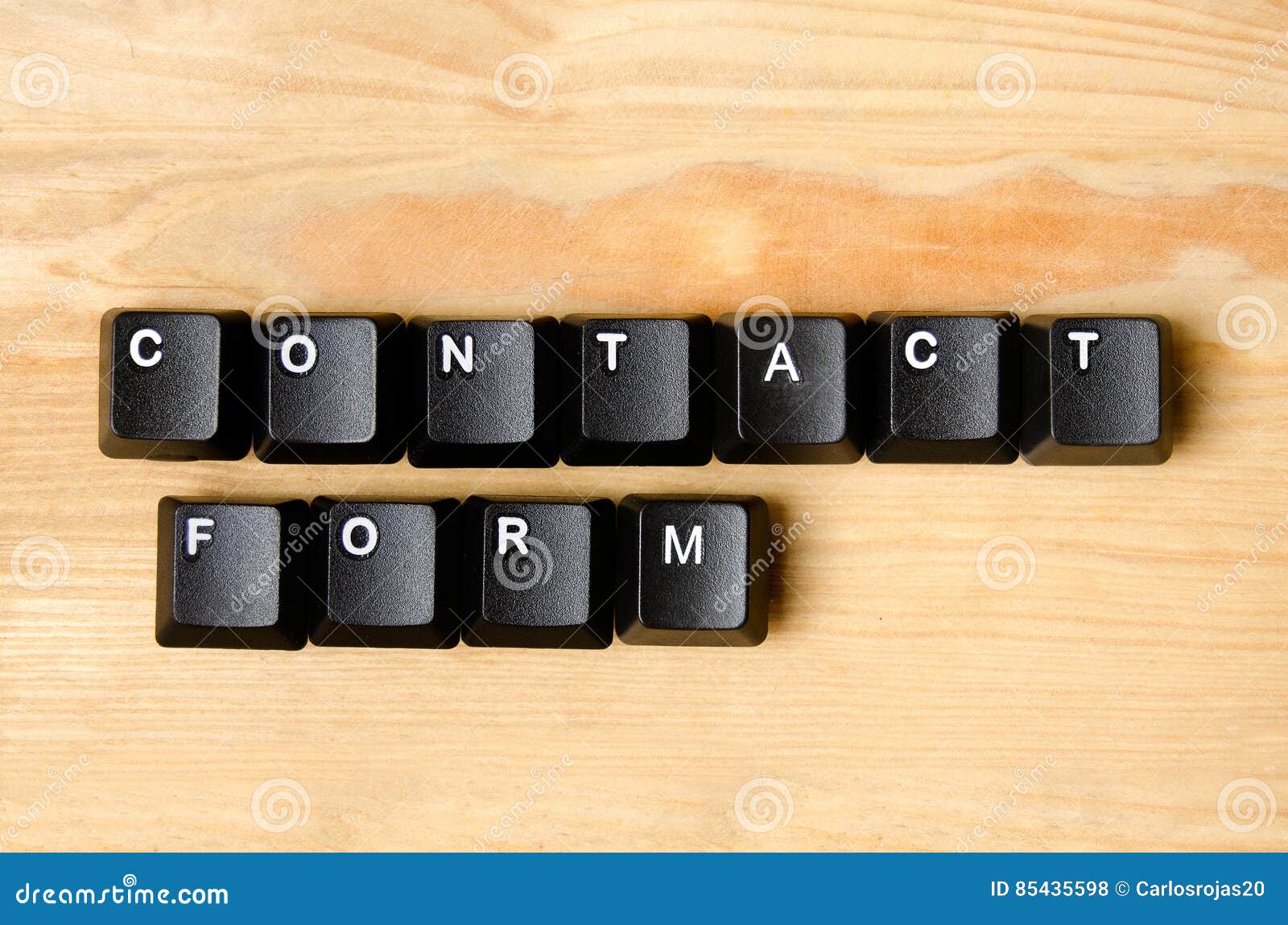 Contact form words stock photo. Image of buttons, online - 85435598