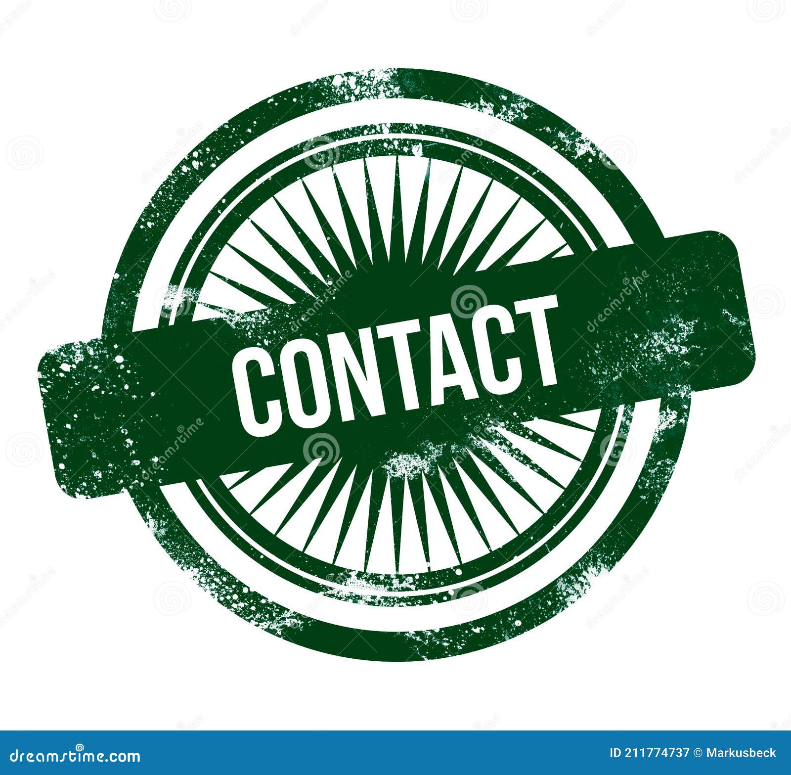 Contact - Green Grunge Stamp Stock Illustration - Illustration of ...