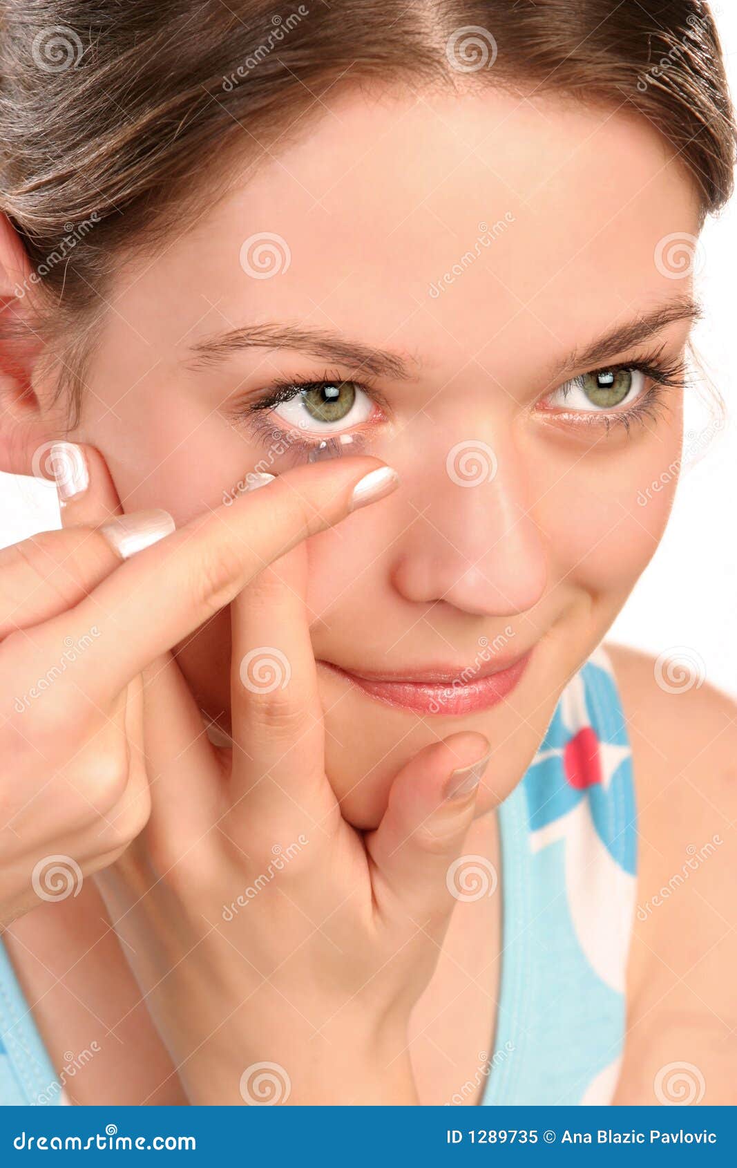 Contact lens stock image. Image of care, caucasian, eyecare - 1289735