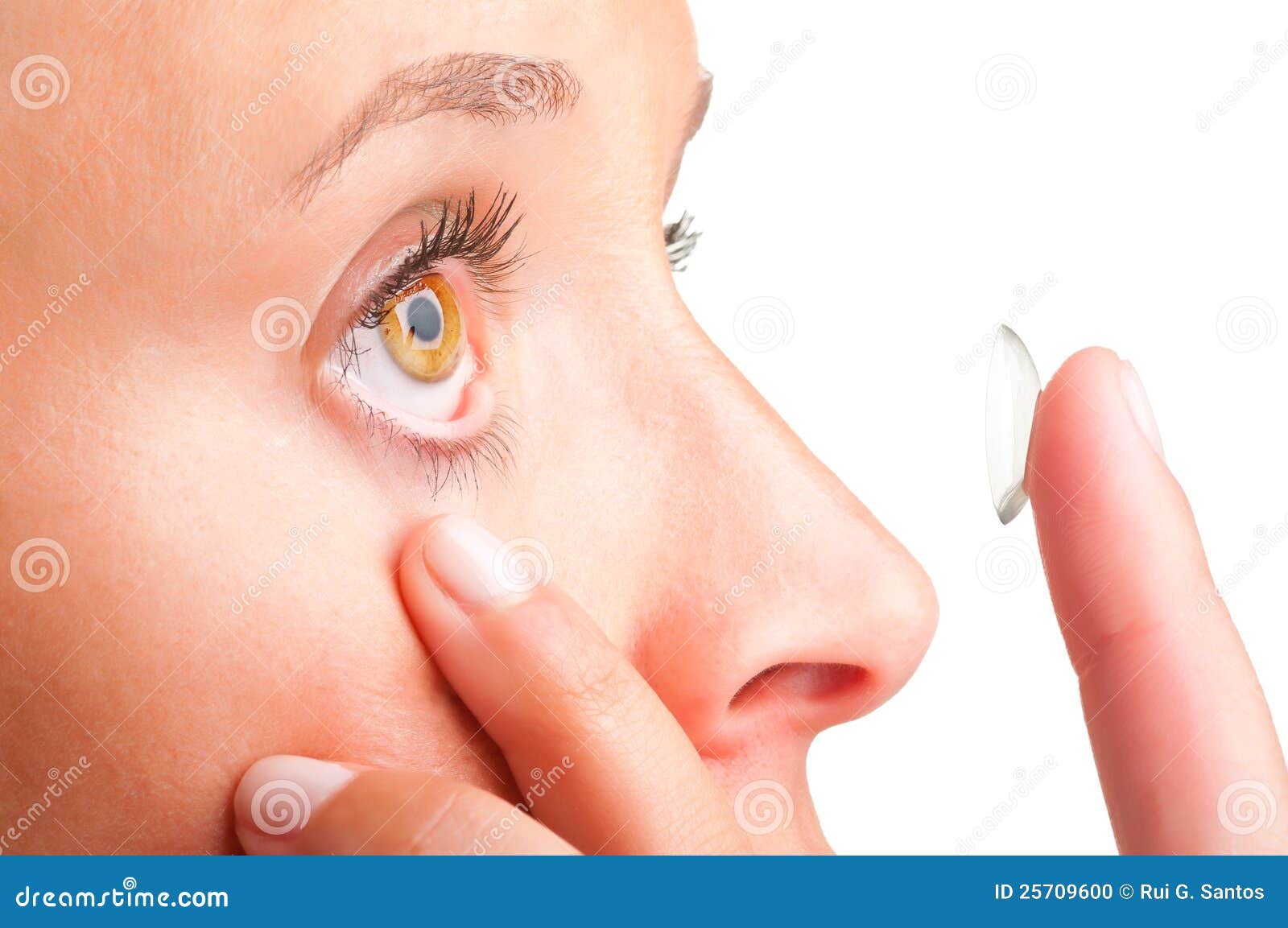 Contact Lens stock photo. Image of contact, eyelashes - 25709600