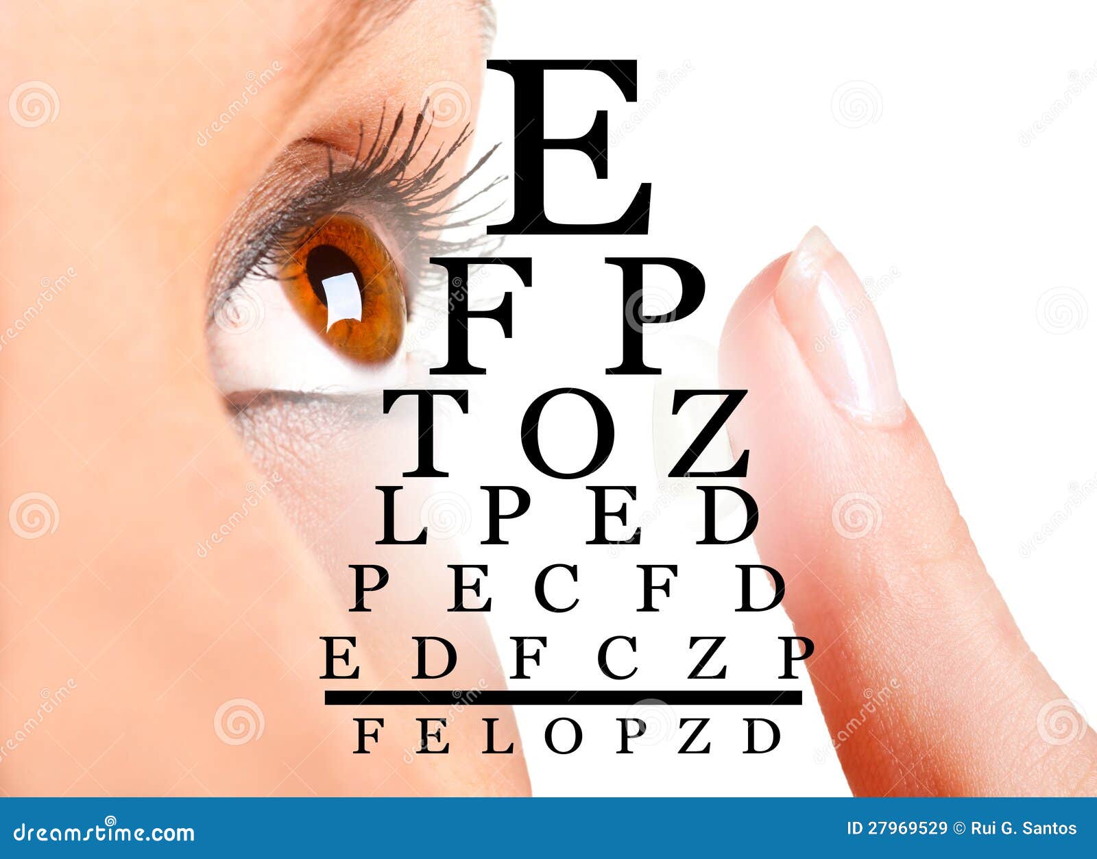 Contact Lens stock image. Image of lenses, shortsighted - 27969529