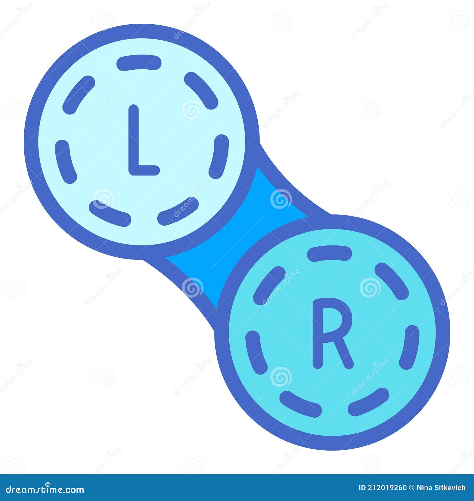 Contact Lens Case Icon, Outline Style Stock Vector - Illustration of ...