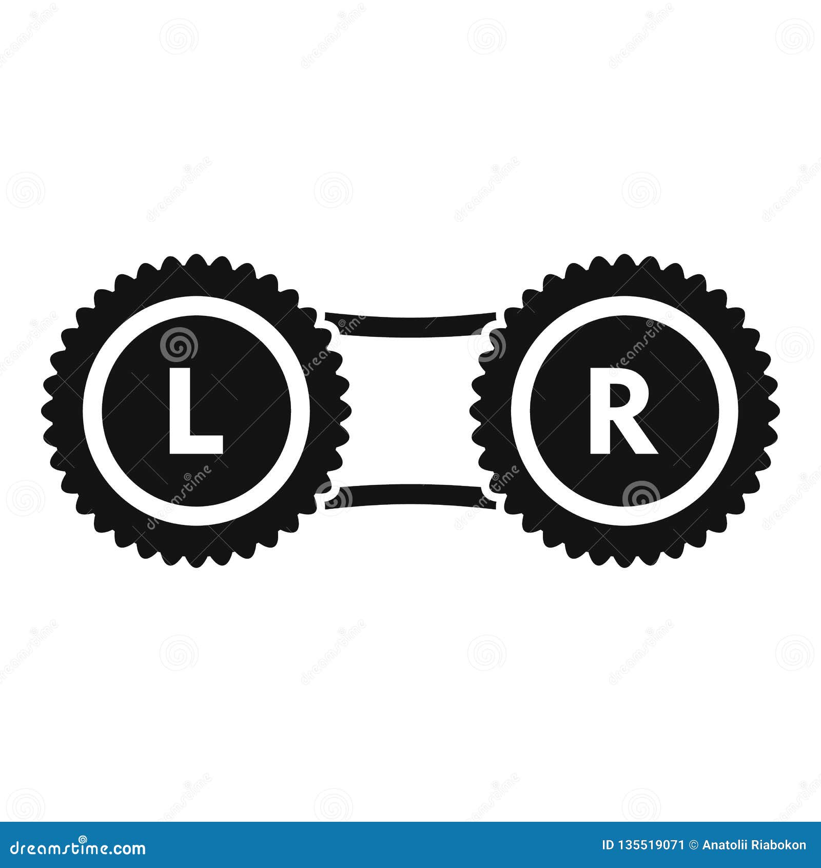 Contact Lens Case Icon, Simple Style Stock Vector - Illustration of ...