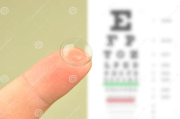 Contact Lens and Eye Test Chart Stock Image - Image of sight, exam ...
