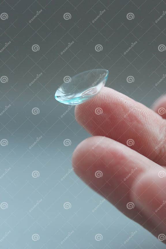 Contact lens on finger stock image. Image of contact - 244557355