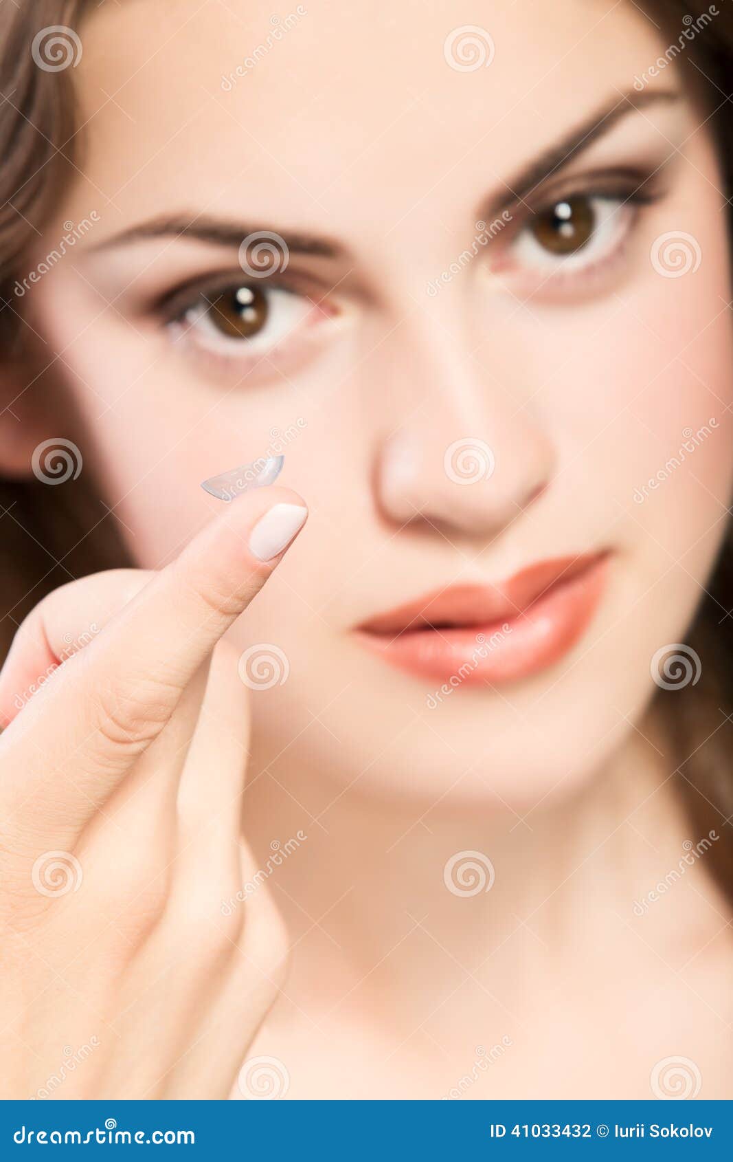 Contact lens stock photo. Image of eyelid, female, face - 41033432