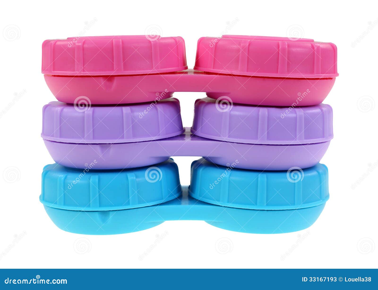 Contact Lense Cases Stacked Stock Image - Image of background, hygiene ...