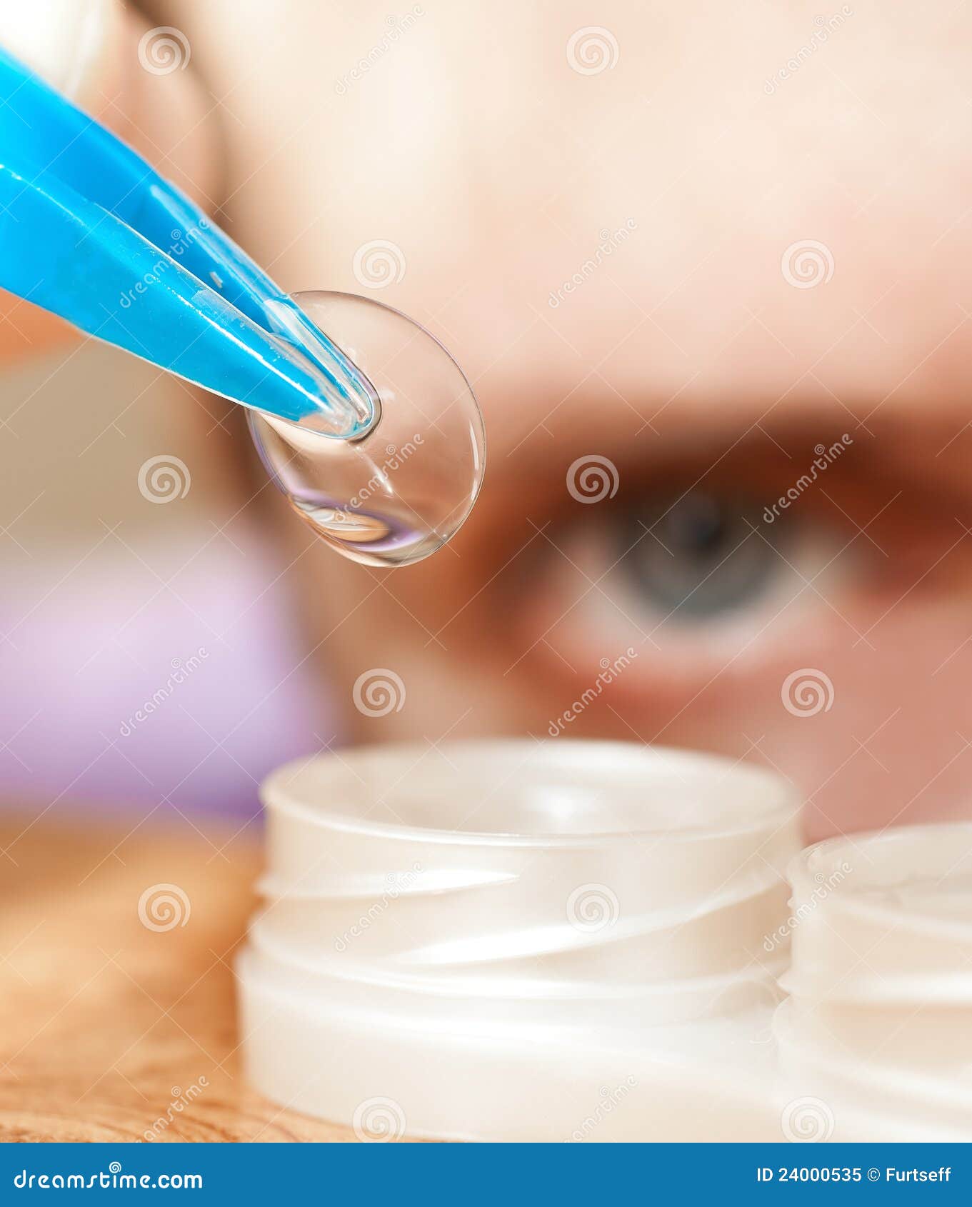 Contact lenses stock image. Image of vision, ophthalmology - 24000535