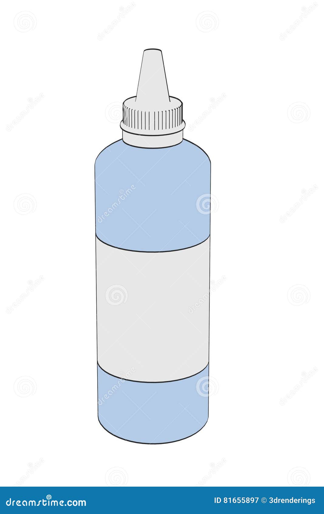 Contact lenses solution stock illustration. Illustration of liquid ...