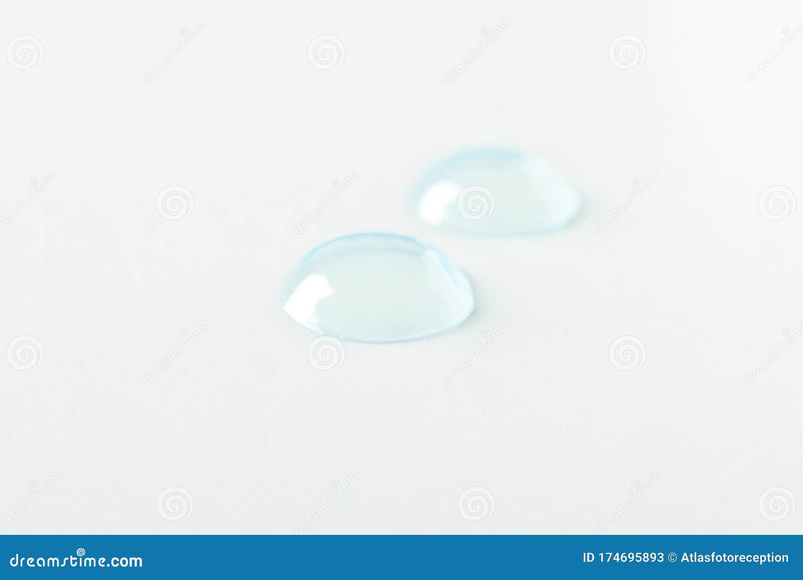 Contact Lenses on White Background Stock Image - Image of green ...
