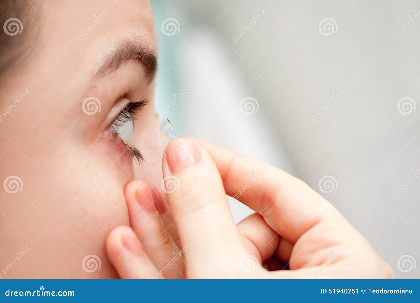 Contact lenses stock image. Image of hands, case, sight - 51940251