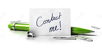 Contact me card stock illustration. Illustration of word - 23929753