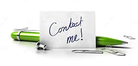 Contact me card stock illustration. Illustration of word - 23929753