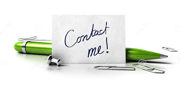 Contact me card stock illustration. Illustration of word - 23929753