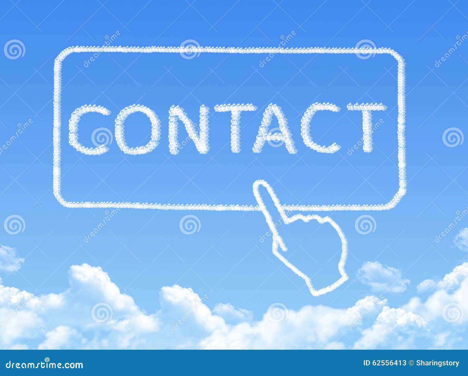 Contact Message Cloud Shape Stock Illustration - Illustration of ...