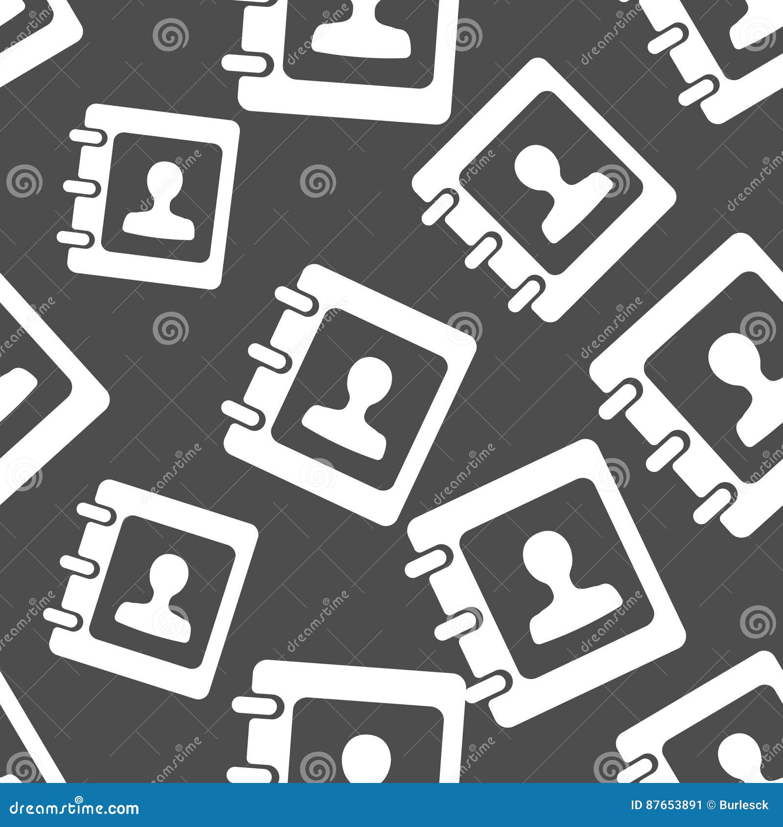 Contact Notebook Pattern Seamless Stock Vector - Illustration of ...