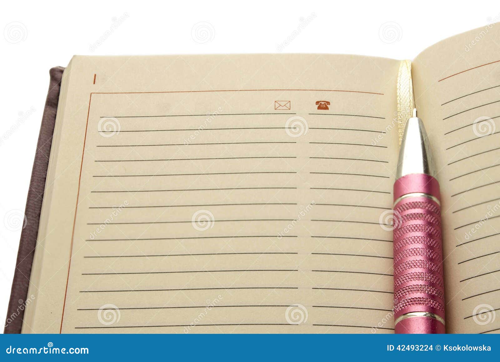 Contact notebook stock photo. Image of detail, writing - 42493224