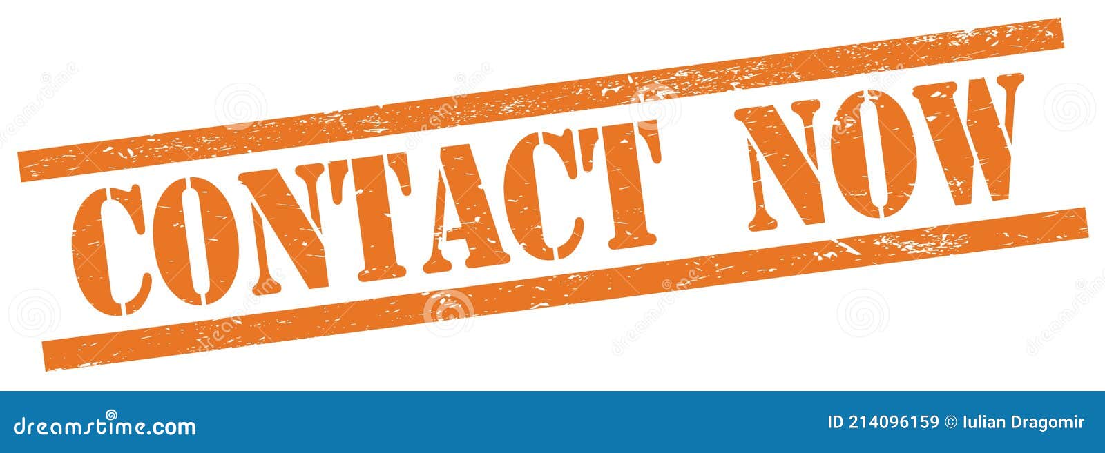CONTACT NOW Text on Orange Grungy Rectangle Stamp Stock Illustration ...