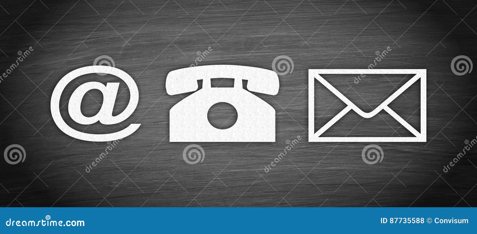 Contact Options - Internet, Phone, Letter Stock Illustration ...