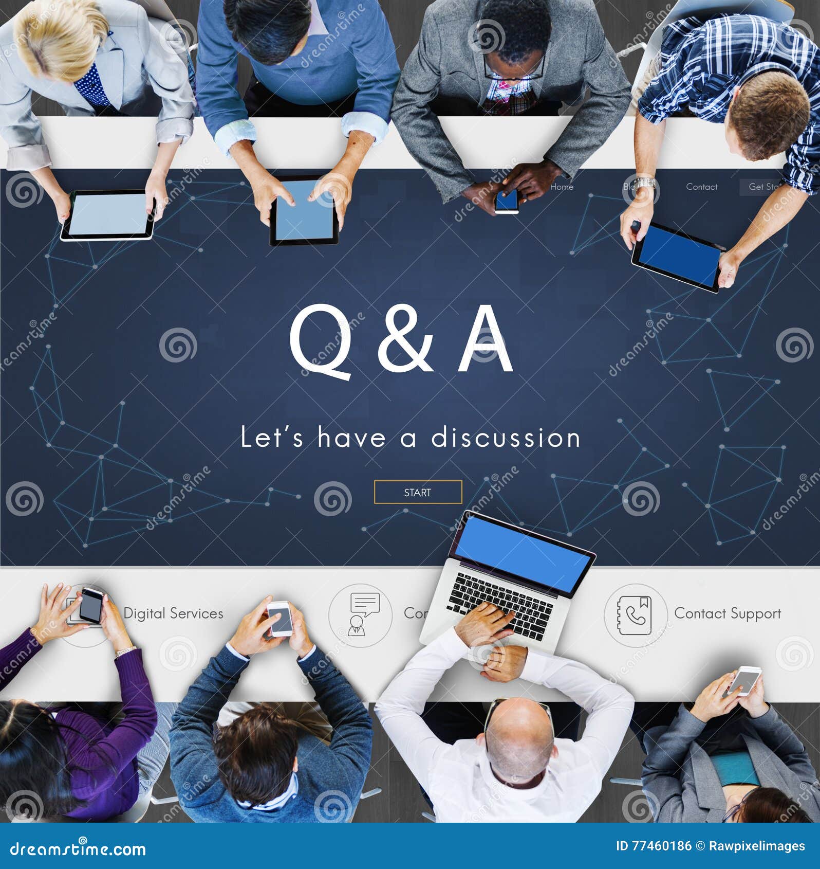 Contact Register Feedback Support Help Concept Stock Photo - Image of ...