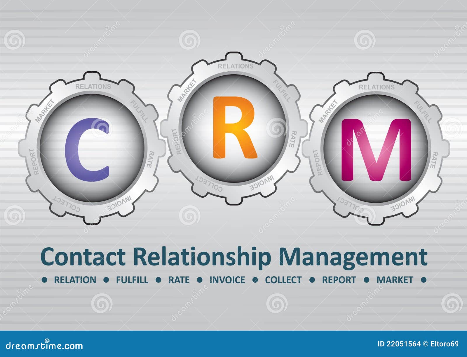 Contact Relationship Management Stock Vector - Illustration of business ...