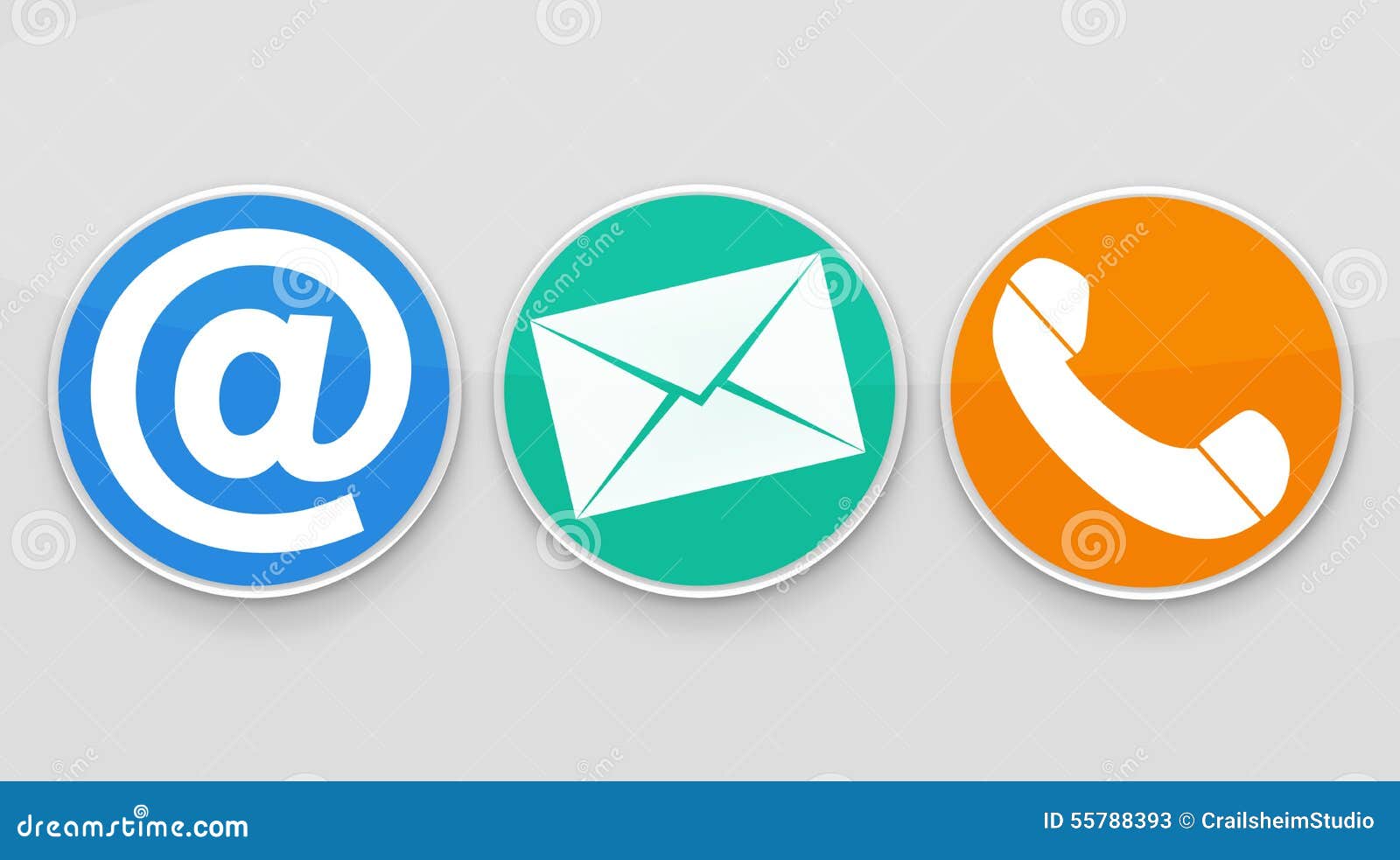 Contact Round stock illustration. Illustration of flat - 55788393