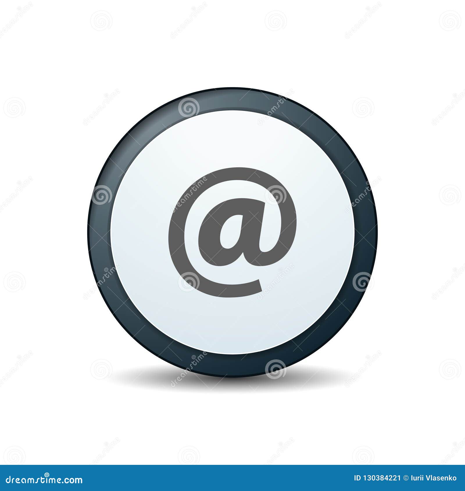 Contact Send Email Button Illustration Label Sign Stock Vector ...