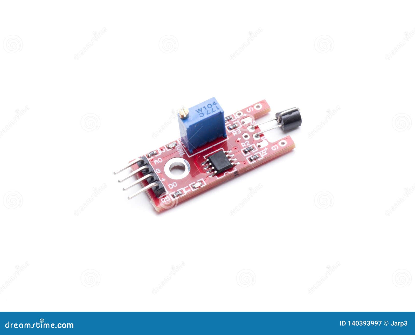 Contact red sensor stock image. Image of electronic - 140393997