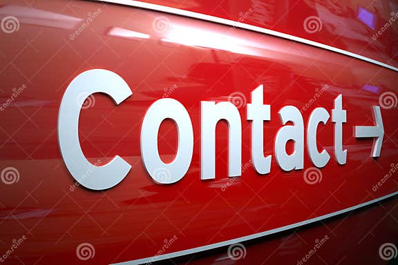 Contact sign stock illustration. Illustration of signboard - 13670875