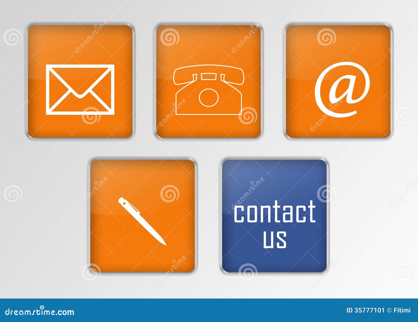 Contact signs stock illustration. Illustration of phone - 35777101