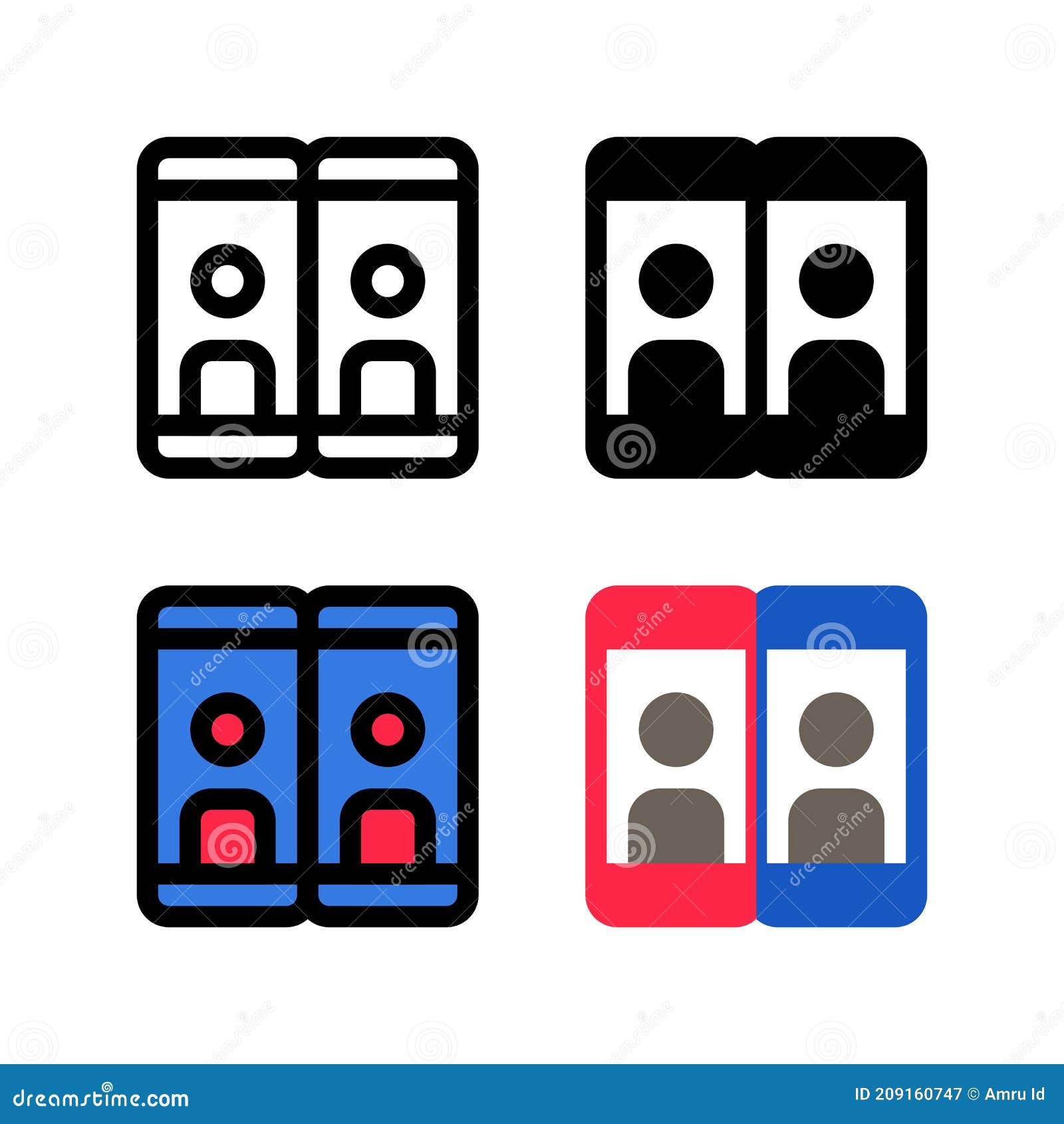 Contact Smartphone Icon Logo and Illustration Stock Vector ...