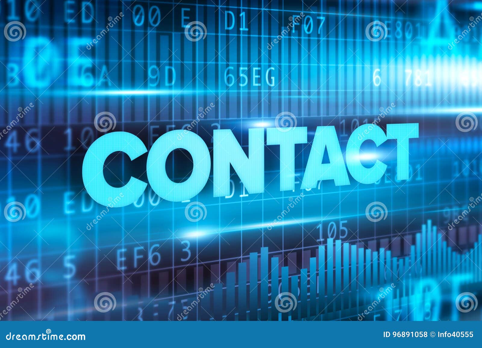 Contact Text Displayed on Interface Screen Stock Photo - Image of ...