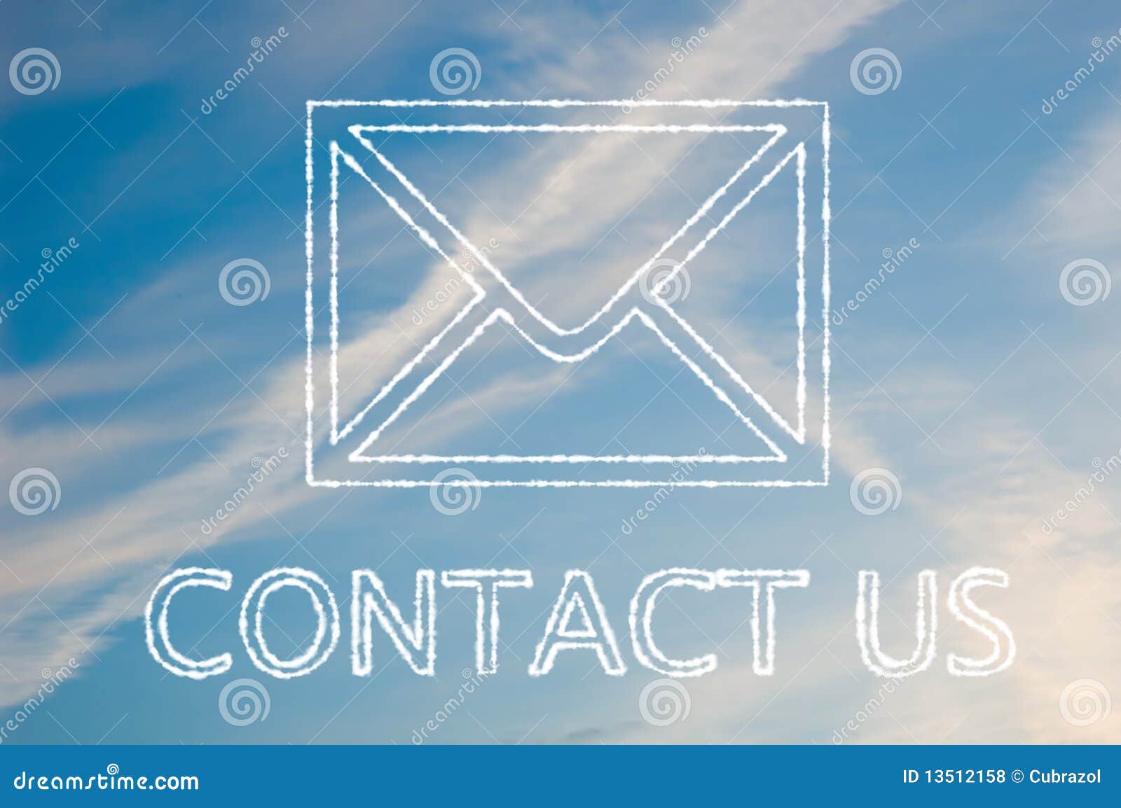 Contact us stock illustration. Illustration of heavens - 13512158