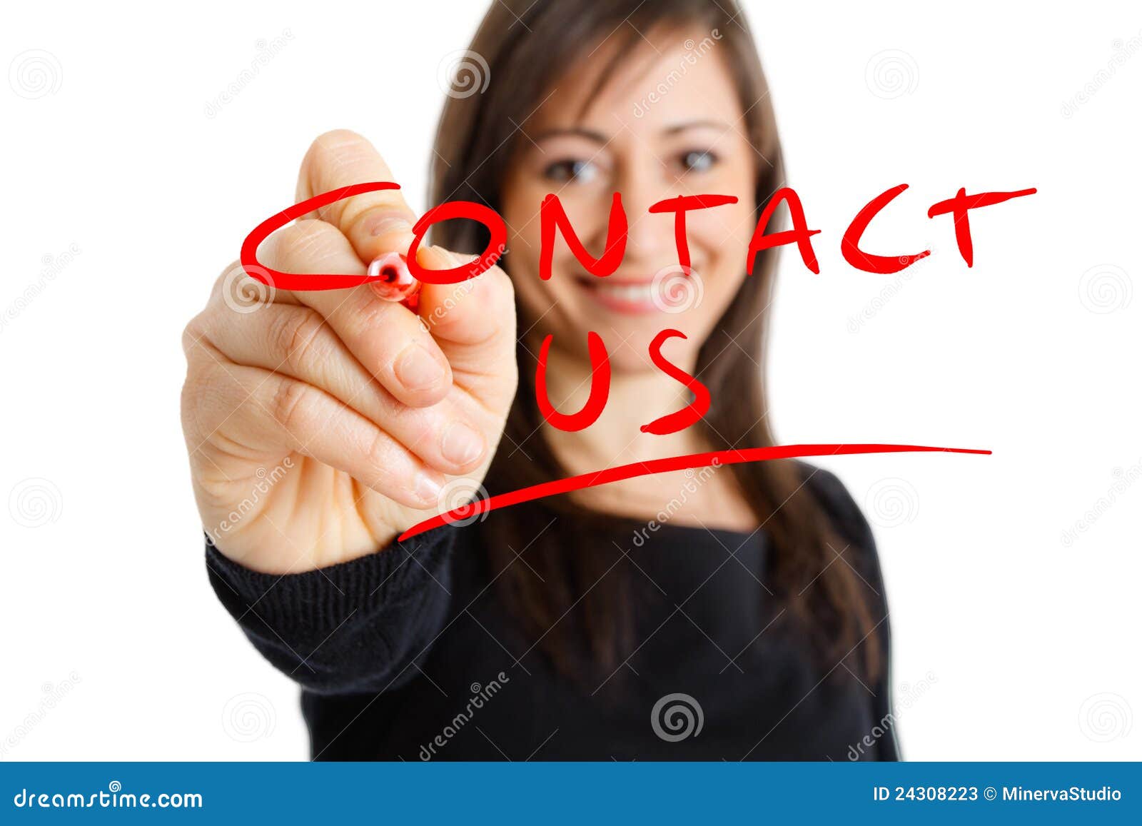 Contact us stock image. Image of helpdesk, message, smile - 24308223