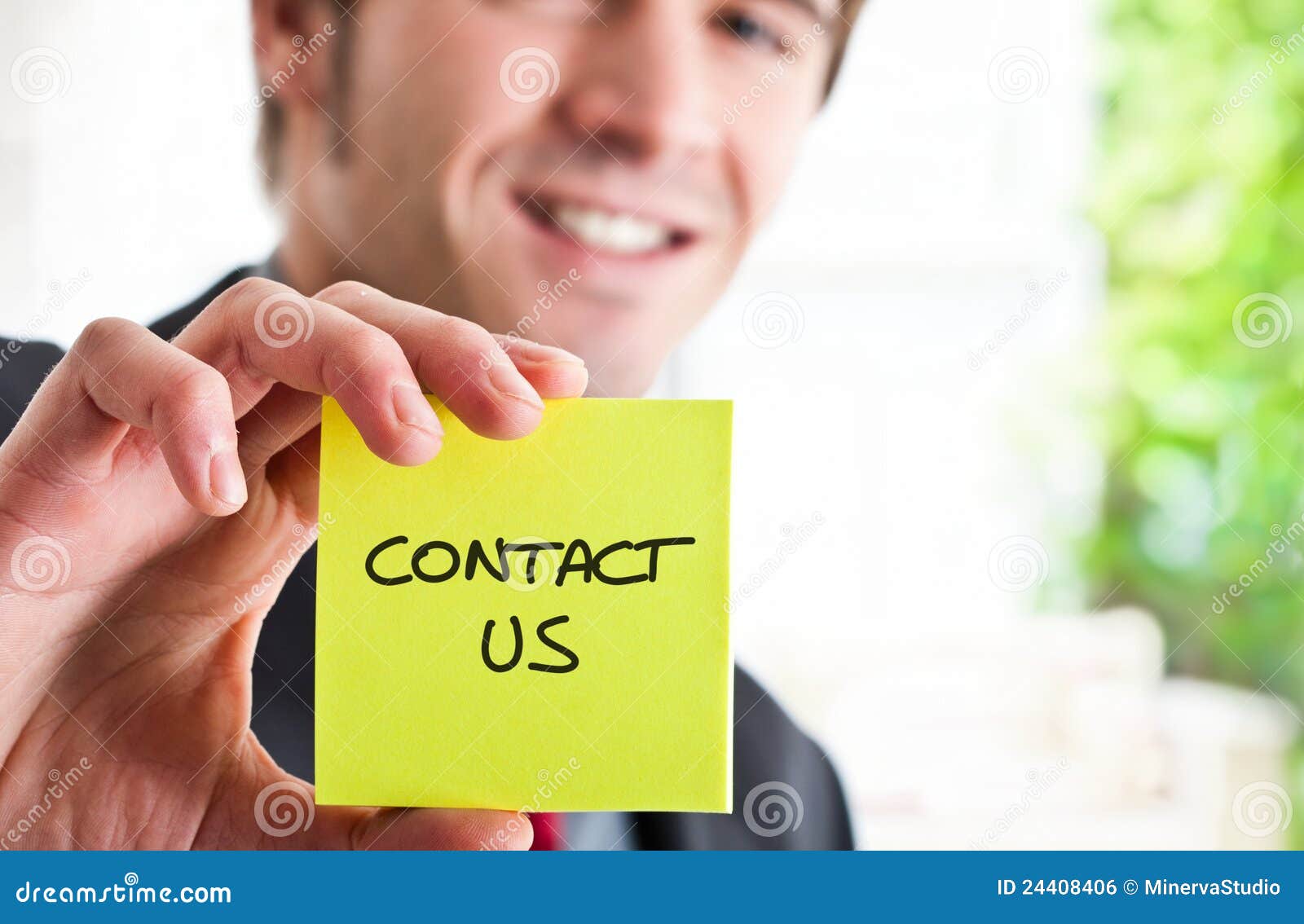 Contact us stock photo. Image of businessman, mail, showing - 24408406